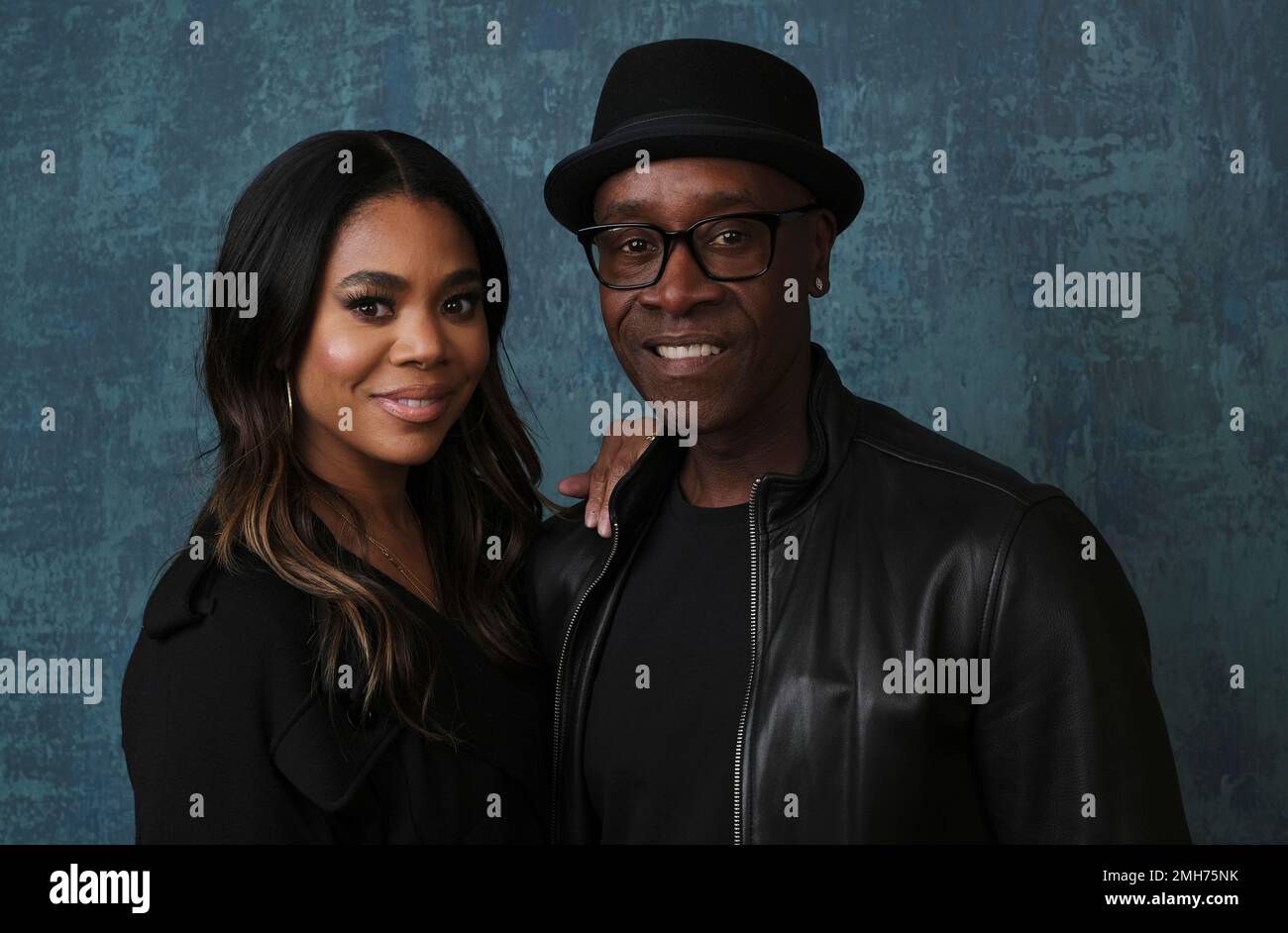 Regina Hall, left, and Don Cheadle, cast members in the Showtime series ...
