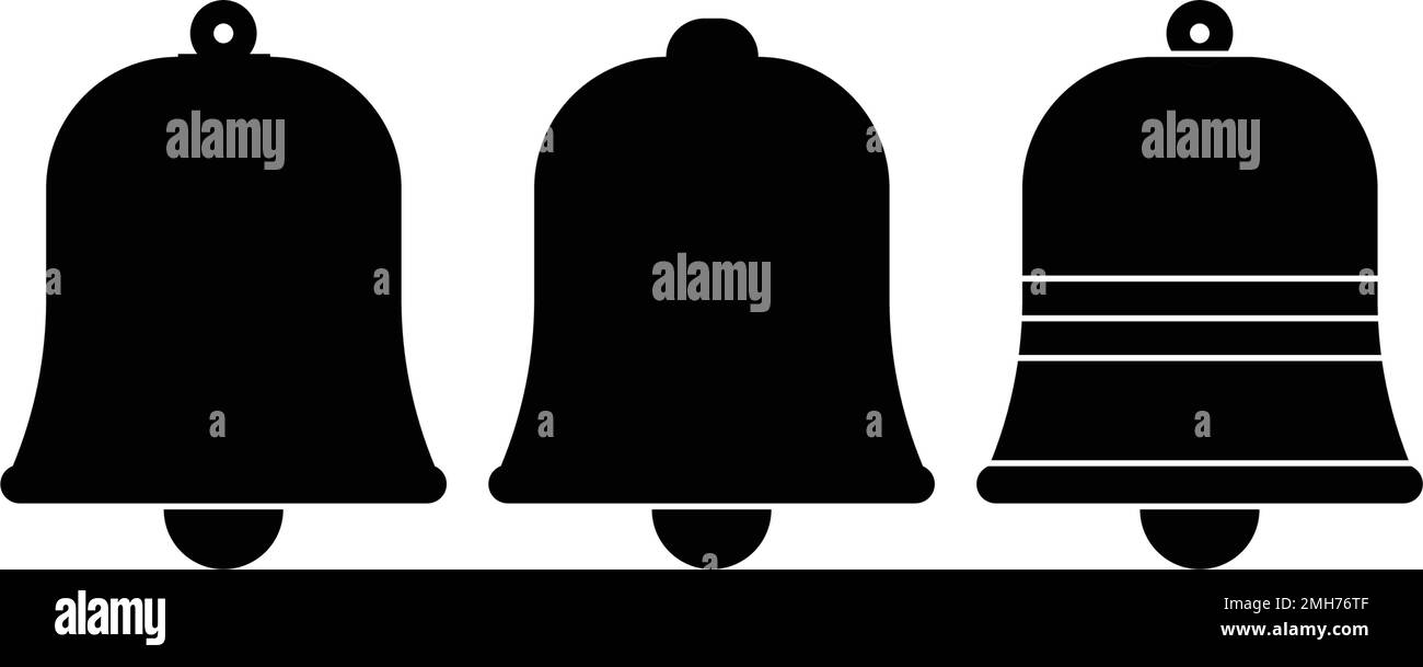 Bell icon logo stock illustration dsign Stock Vector Image & Art - Alamy