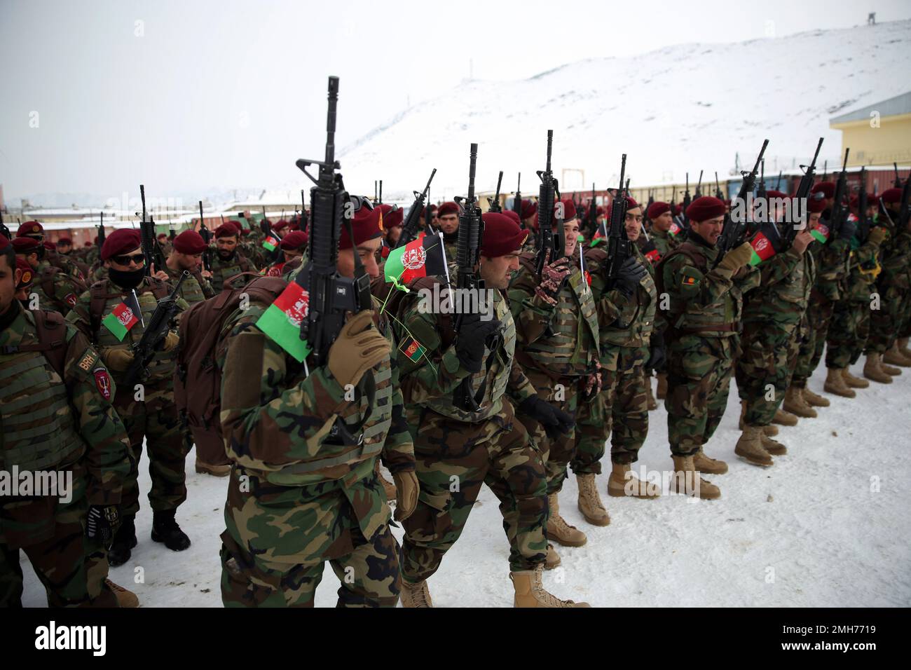 Afghan Army commandos attend their graduation ceremony after a 3 1/2 ...