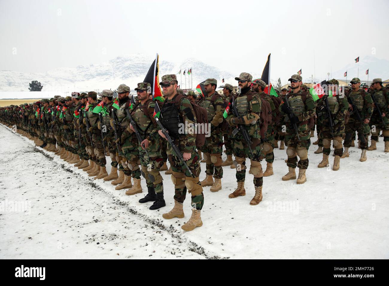 Afghan Army commandos attend their graduation ceremony after a 3 1/2 ...