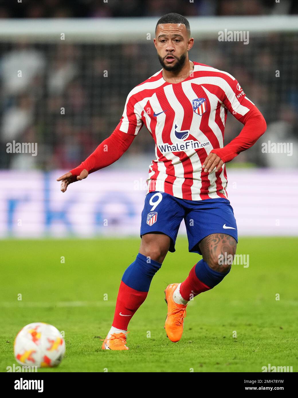 Madrid, Spain. 26th Jan, 2023. Memphis Depay of Atletico de Madrid ...