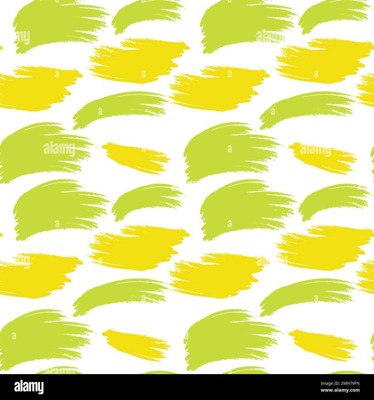 Endless pattern of Bright colorful brush strokes in trendy spring ...