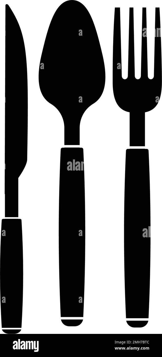 spoon fork knife logo illustration design Stock Vector Image & Art - Alamy