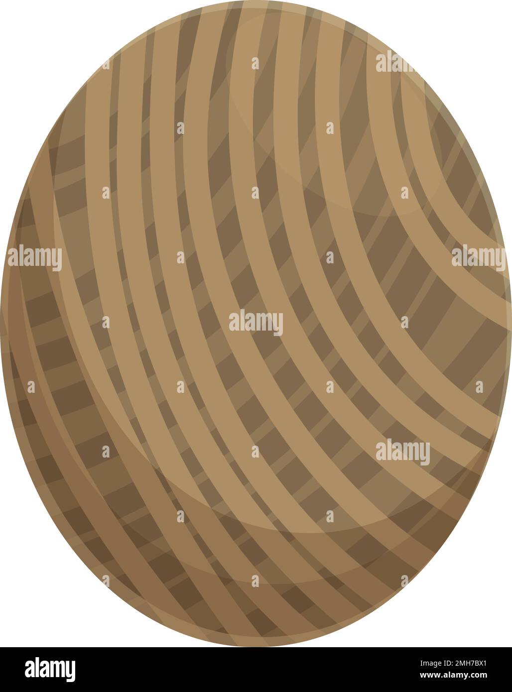 Thread ball icon cartoon vector. Natural knot. Decoration hemp Stock ...