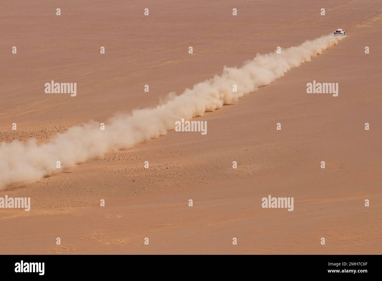 Driver Carlos Sainz, of Spain, and co-driver Lucas Cruz, of Spain, race ...