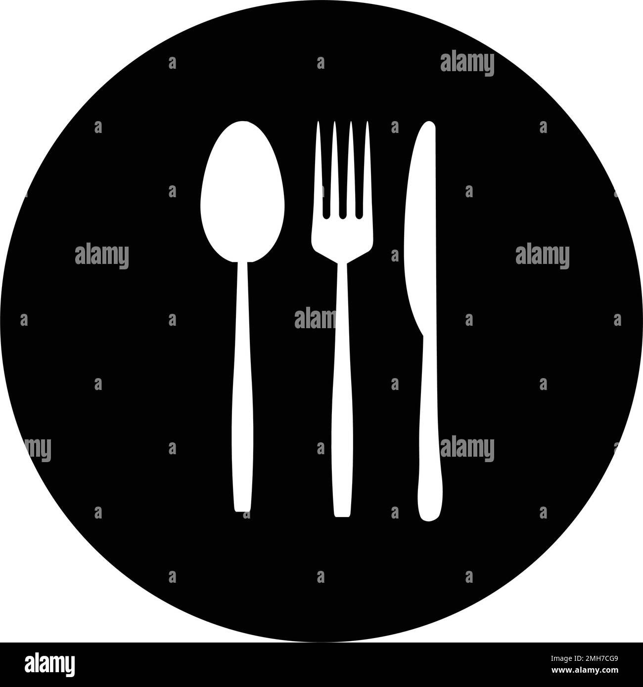 spoon fork knife logo illustration design Stock Vector Image & Art - Alamy