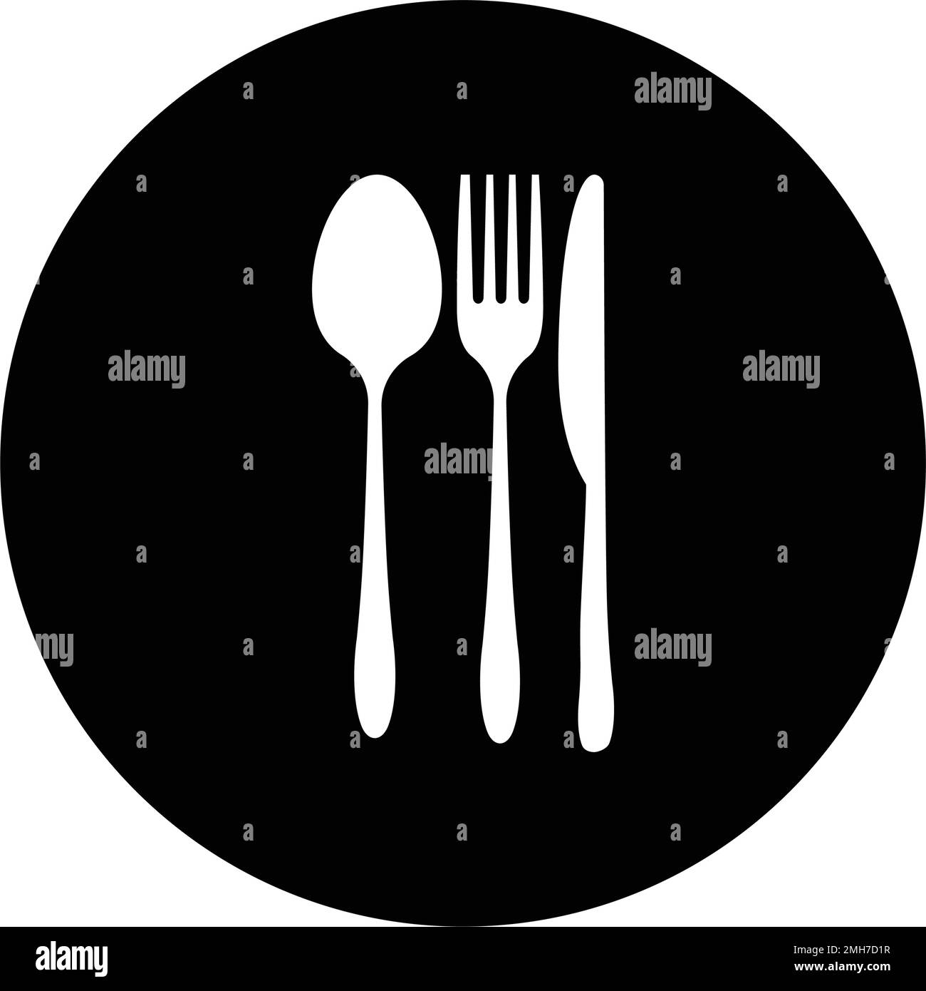 spoon fork knife logo illustration design Stock Vector Image & Art - Alamy