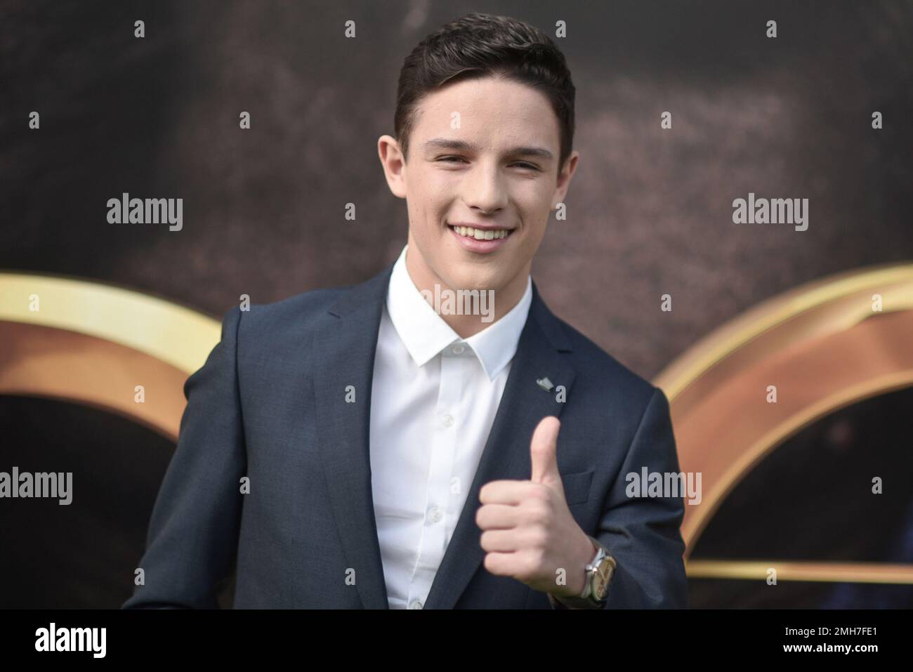 Harry Collett attends the LA premiere of "Dolittle" at the Regency ...