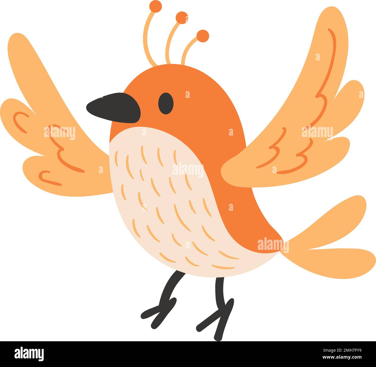 little orange bird Stock Vector Image & Art - Alamy
