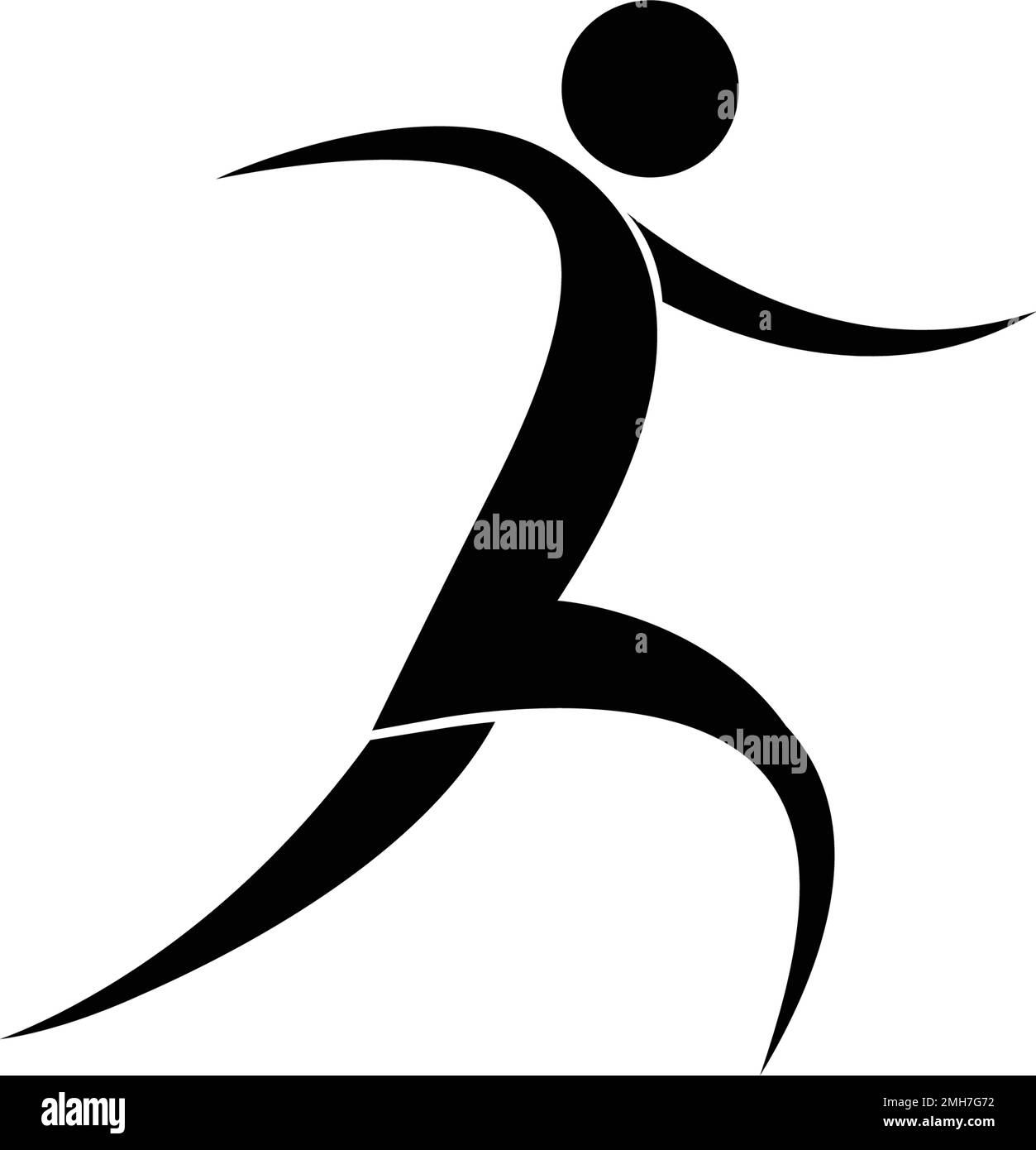 Human running vector logo template character for health Business Stock ...