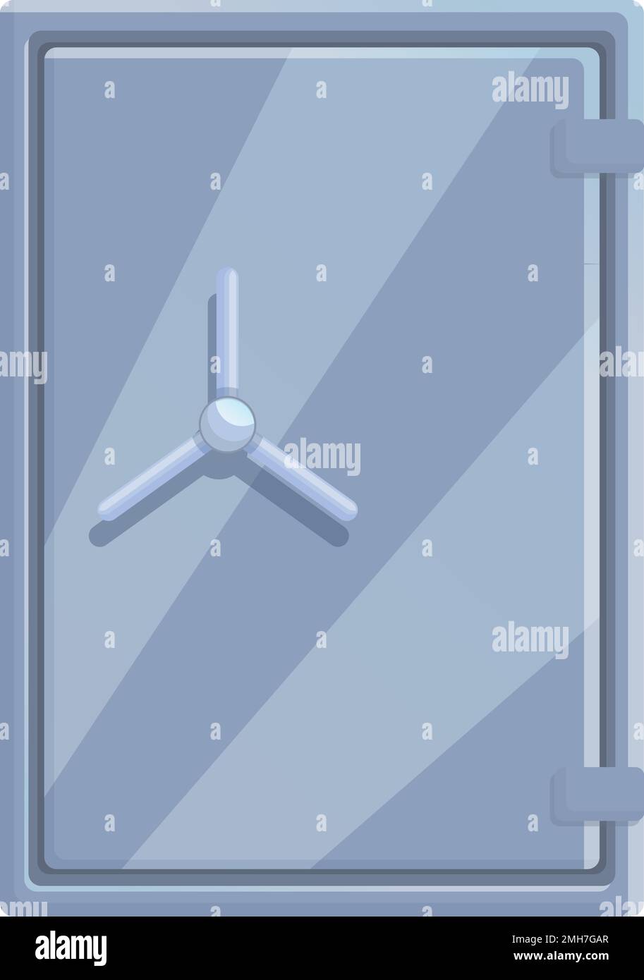 Deposit box icon cartoon vector. Bank safe. Gold safety Stock Vector ...