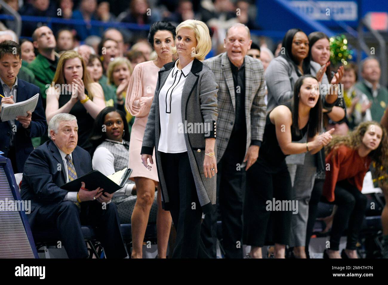 Baylor head coach Kim Mulkey in the second half of an NCAA college ...