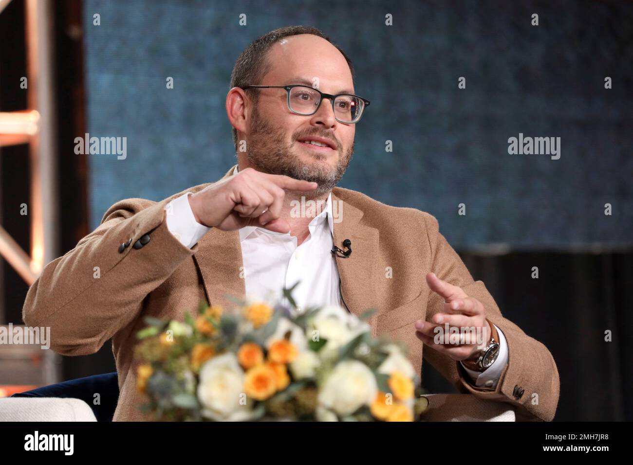 CORRECTS TO FRANKLIN FOER INSTEAD OF JAMES JACOBY Franklin Foer speaks at the Frontline's ...