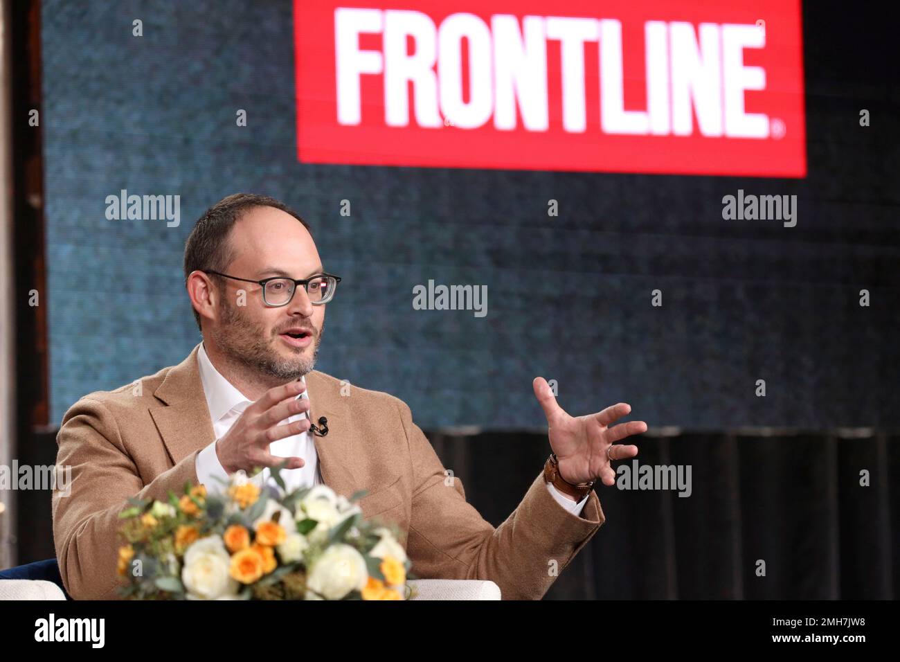 CORRECTS TO FRANKLIN FOER INSTEAD OF JAMES JACOBY Franklin Foer speaks at the Frontline's ...