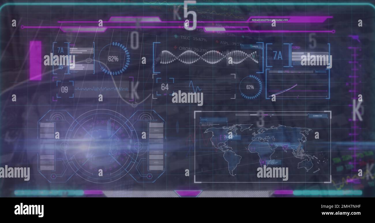 Composition of statistics, data processing with numbers over screens ... Composition of statistics, data processing with numbers over screens ...