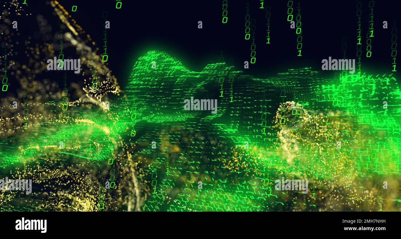 Composite of binary coding and data processing Stock Photo - Alamy