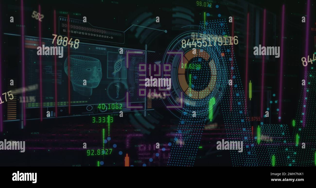 Composition of statistics, data processing with numbers over qr code ... Composition of statistics, data processing with numbers over qr code ...