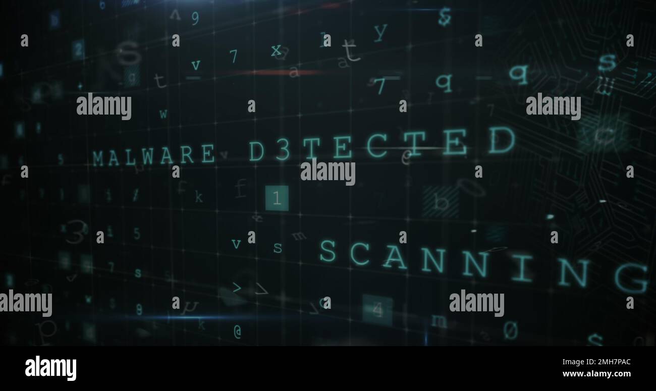Image of cyber attack warning text on black background Stock Photo - Alamy