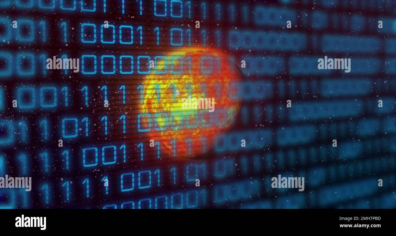 Binary code and planet earth hi-res stock photography and images - Alamy