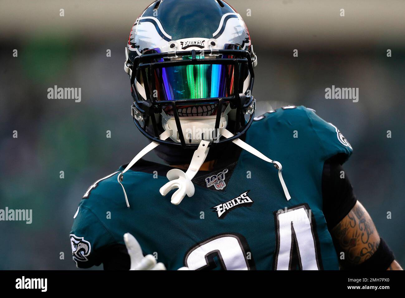 Philadelphia Eagles cornerback Cre'von LeBlanc poses for a photograph ...