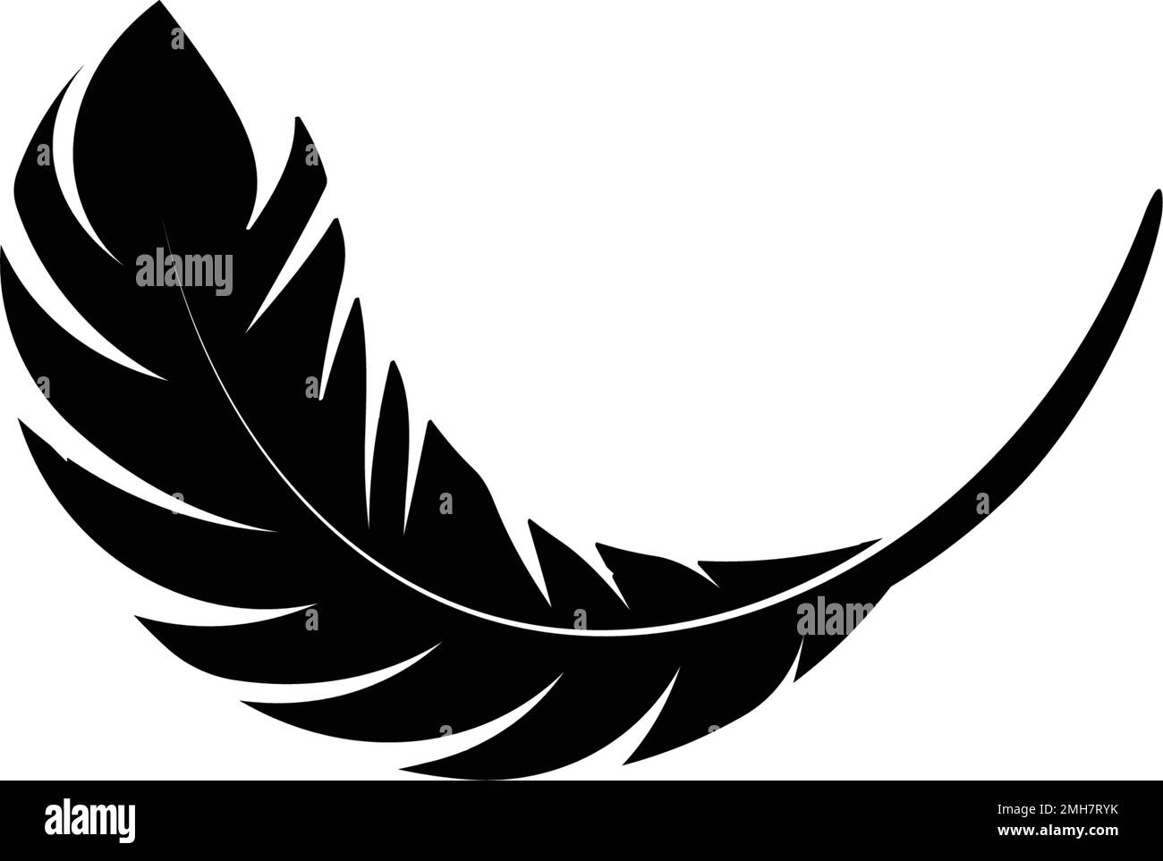 feather logo icon vektor illustration design Stock Vector Image & Art ...