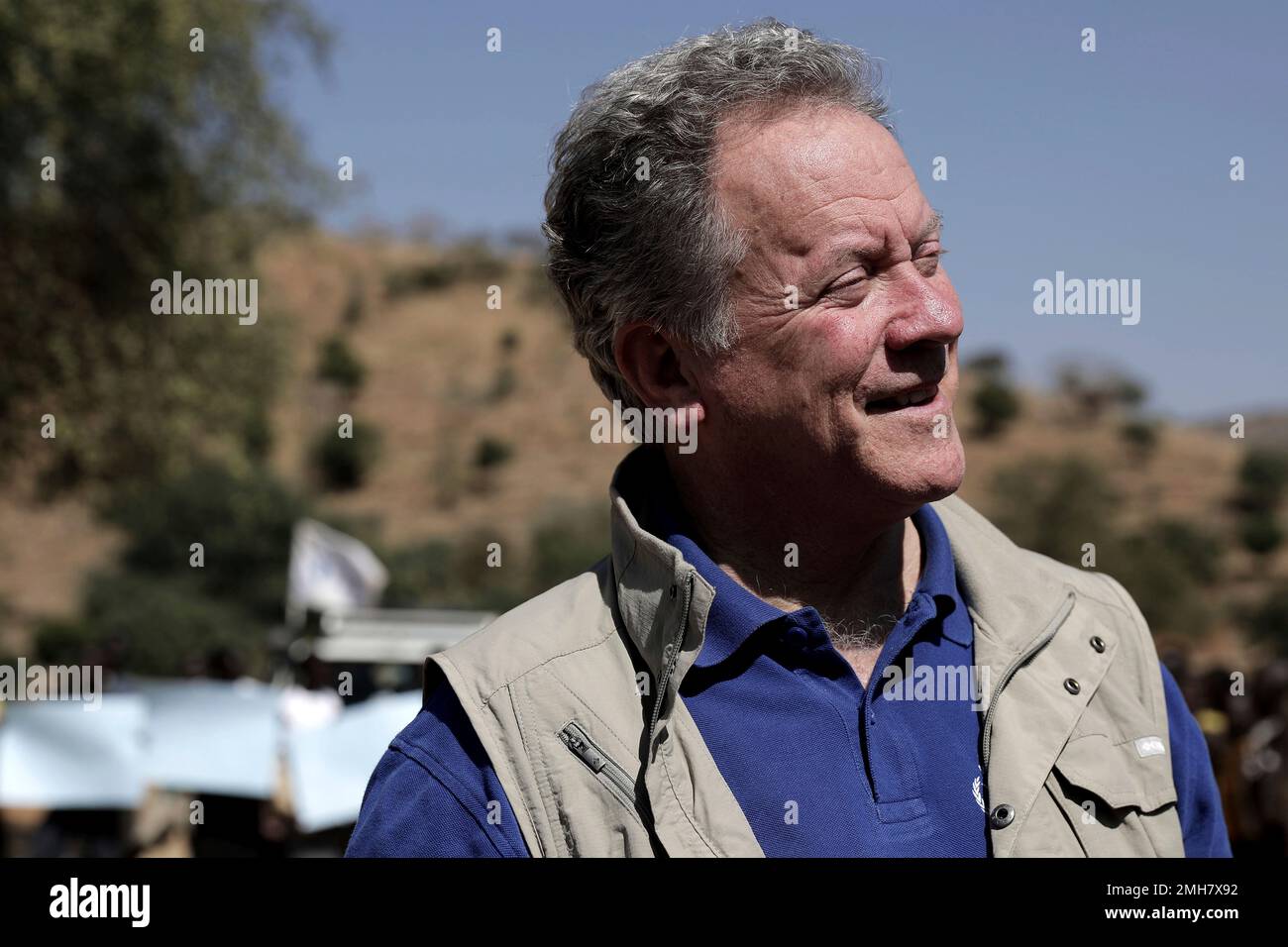 Director of the World Food Programme David Beasley speaks during an ...