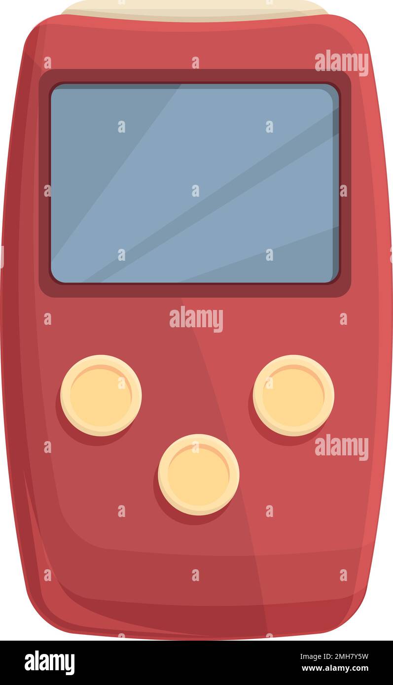 Safety gas detector icon cartoon vector. Portable equipment. Digital ...