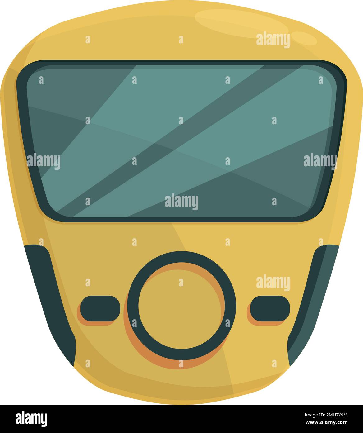 Gas detector meter icon cartoon vector. Electronic leak. Digital device ...