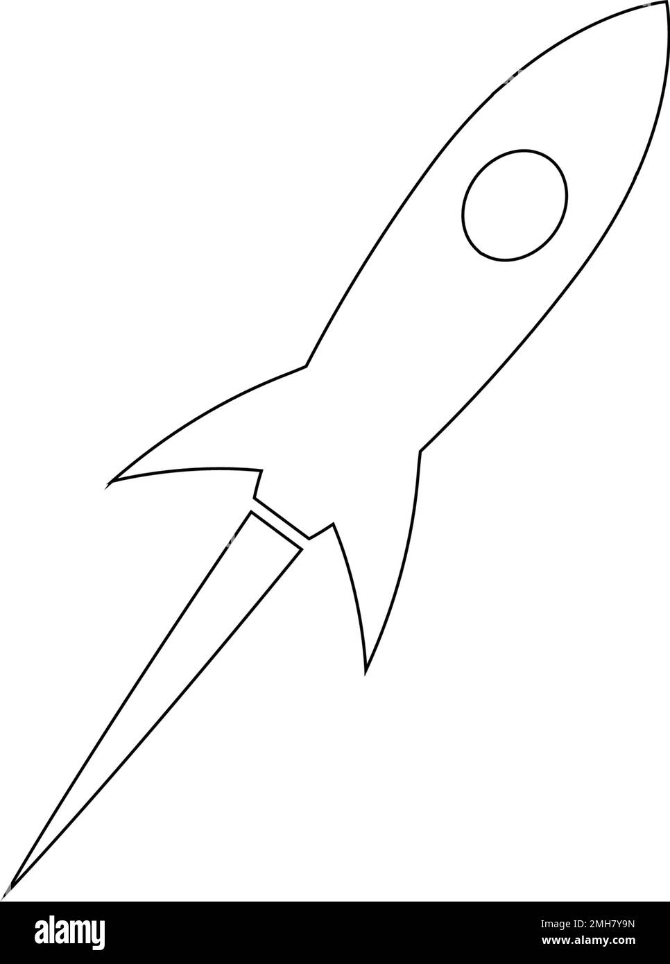 Icon rocket launch Black and White Stock Photos & Images - Alamy