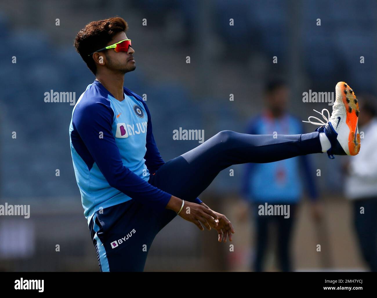 India's Shreyas Iyer attends a practice session ahead of third T20 ...