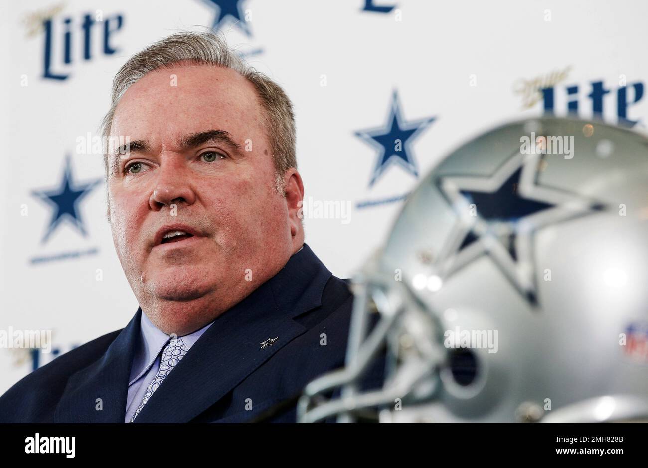New Dallas Cowboys head coach Mike McCarthy is introduced during a ...