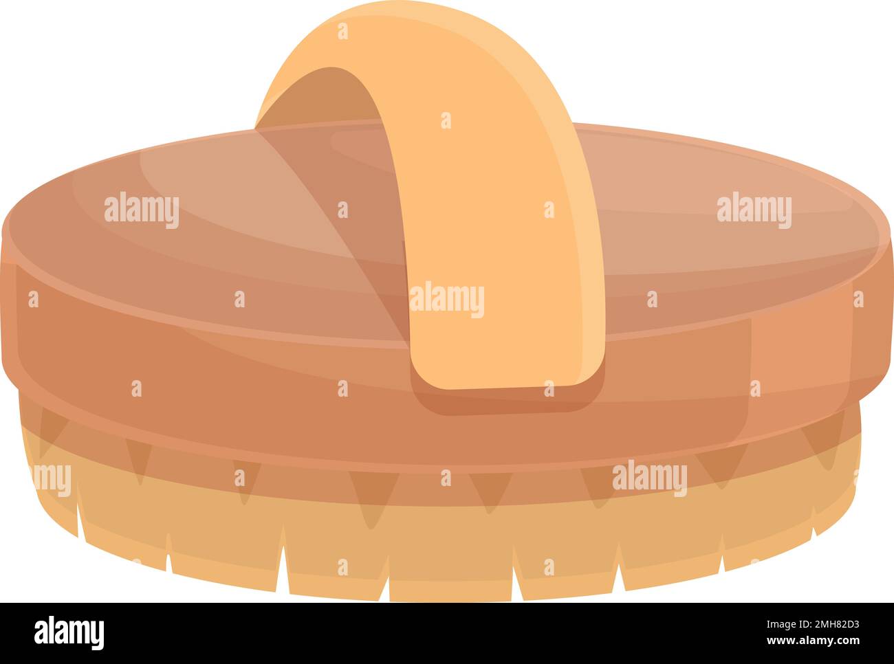 Wood spa brush icon cartoon vector. Body massage. Woman shower Stock Vector Image & Art - Alamy