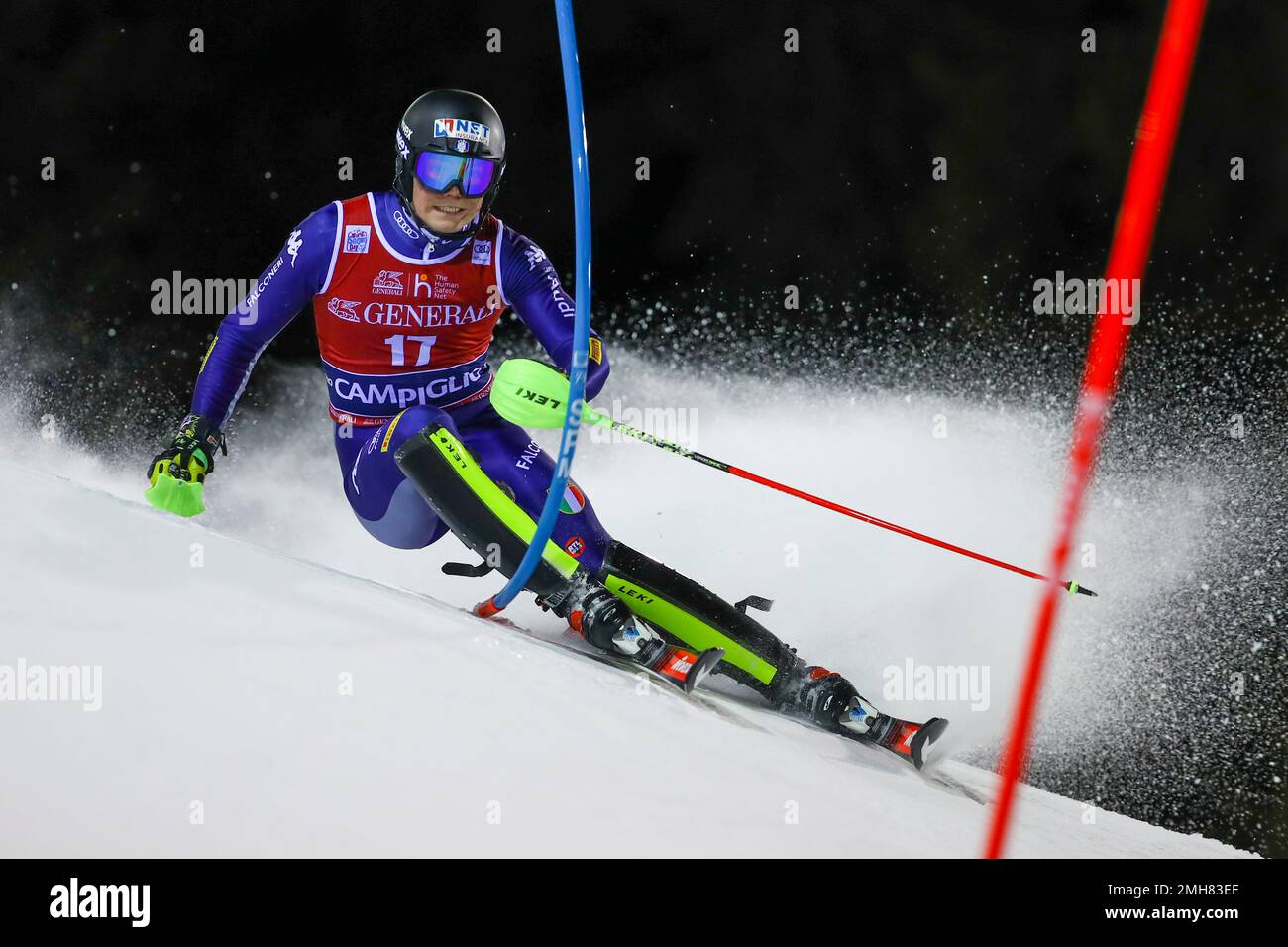 Italy's Alex Vinatzer competes during an alpine ski, men's World Cup ...