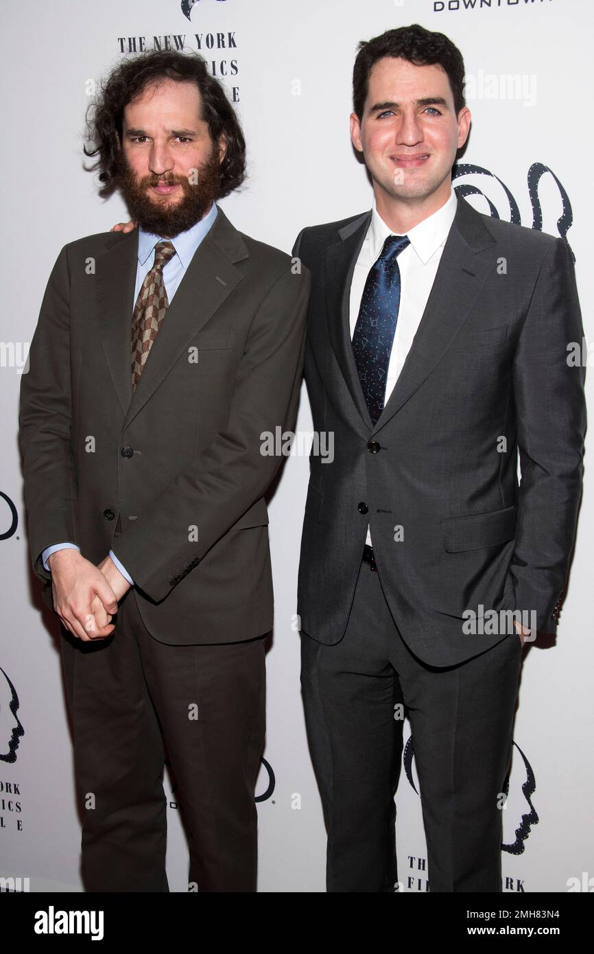Josh Safdie, left, and Benny Safdie attend the New York Film Critics ...