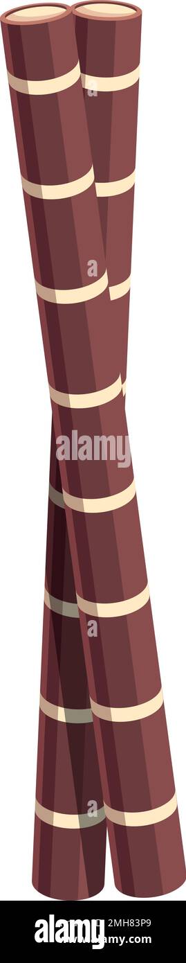 Food wafer rolls icon cartoon vector. Stick roll. Candy cookie Stock ...