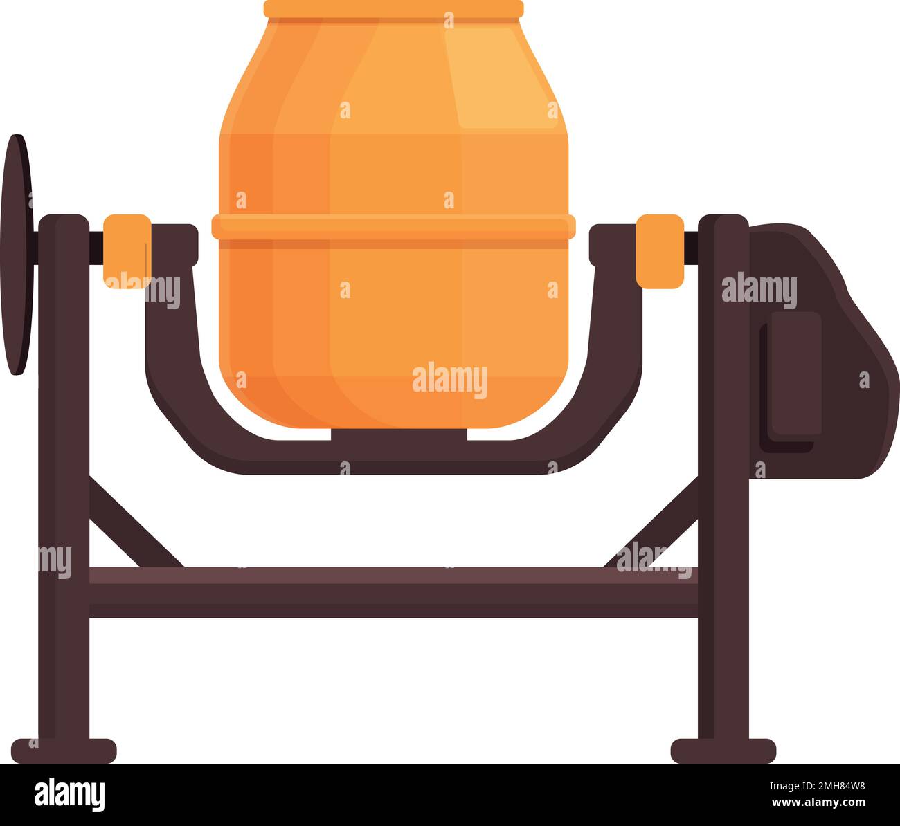 Construction equipment icon cartoon vector. Building work. Contractor ...