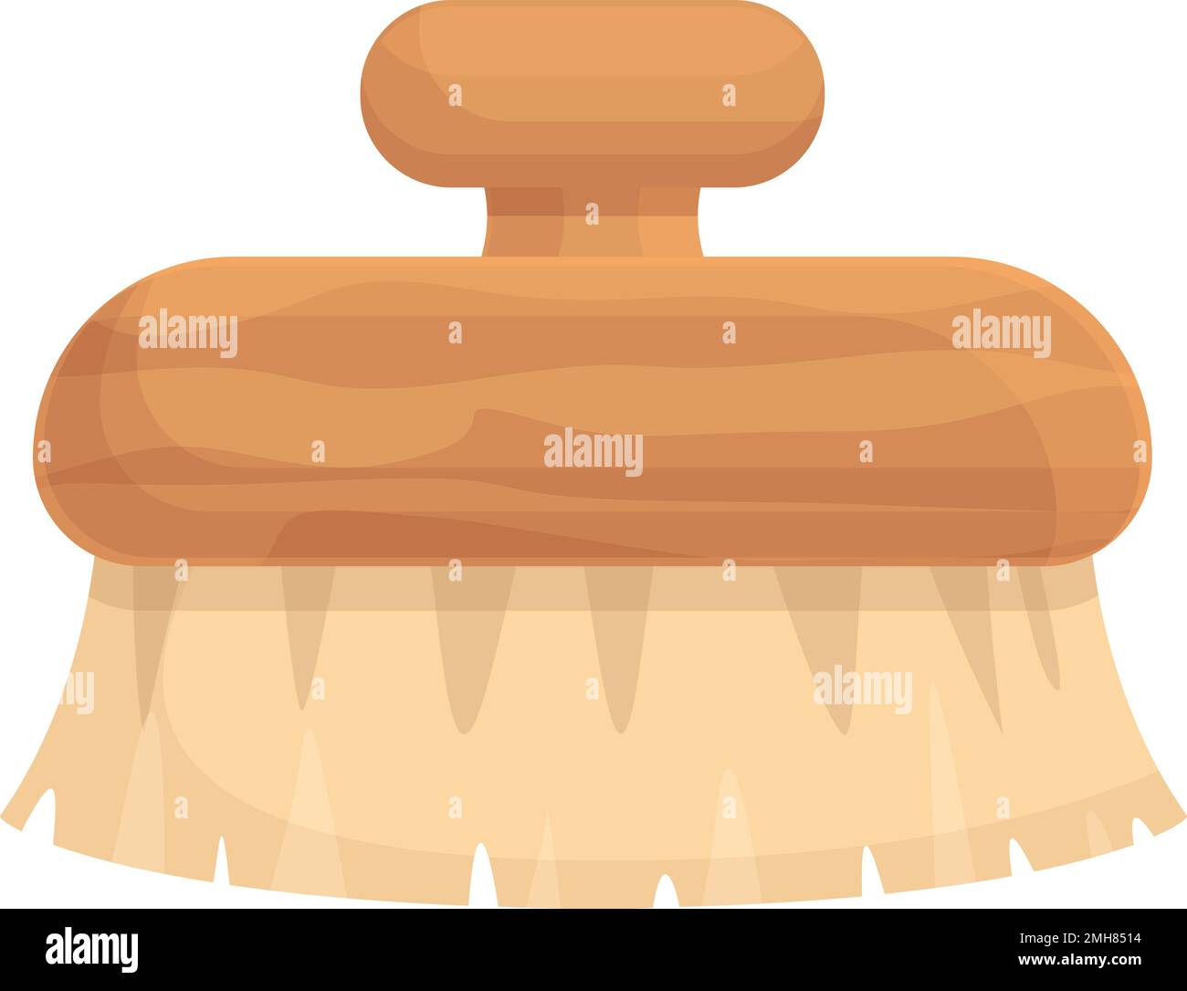 Wood brush icon cartoon vector. Body beauty. Dry tool Stock Vector Image & Art - Alamy