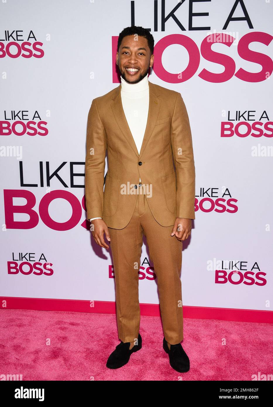 Actor Jacob Latimore attends the world premiere of "Like a Boss" at the ...