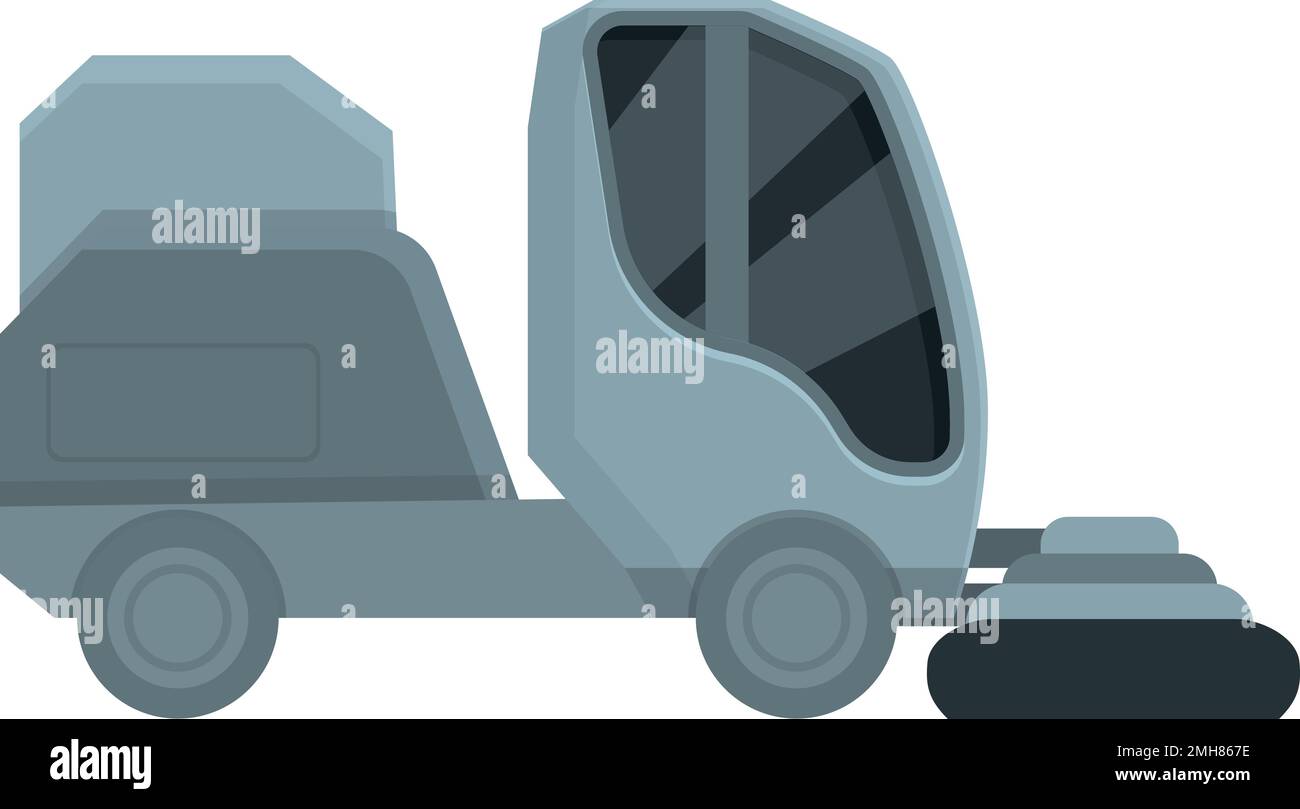 Sweeper icon cartoon vector. Street truck. City vehicle Stock Vector ...