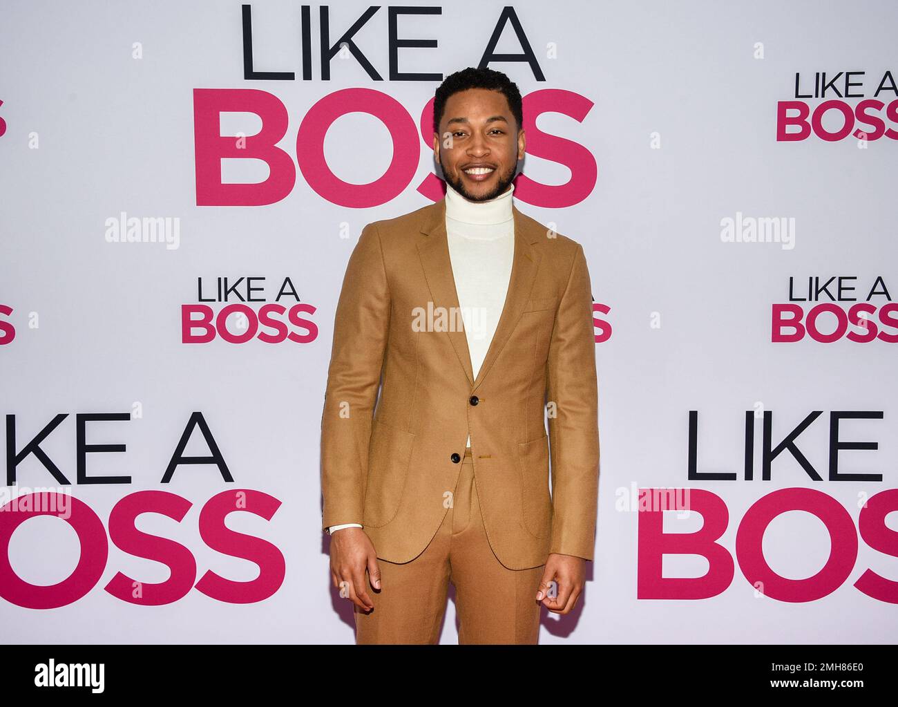 Actor Jacob Latimore attends the world premiere of "Like a Boss" at the ...