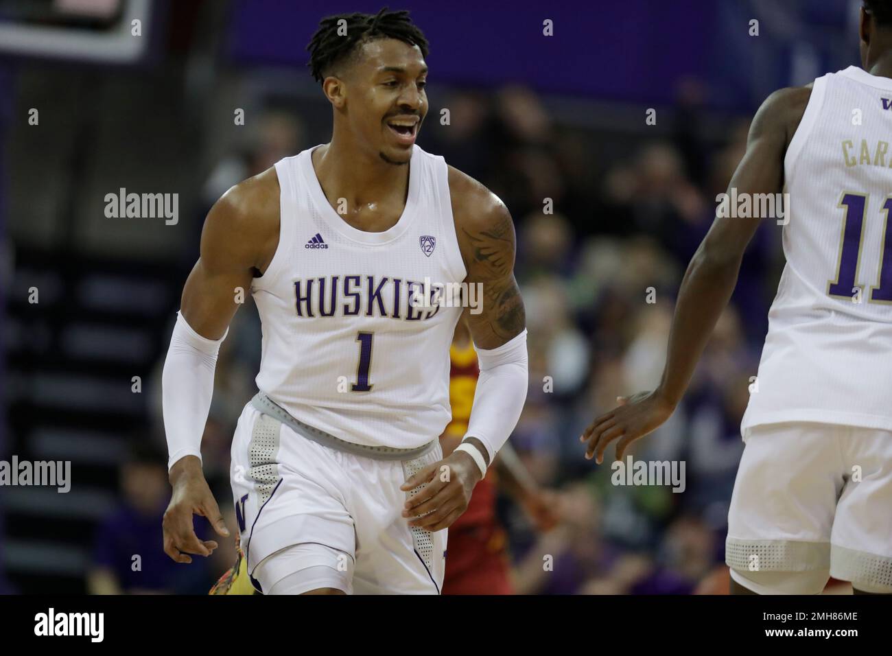 Washington forward Nate Roberts during an NCAA college basketball game ...