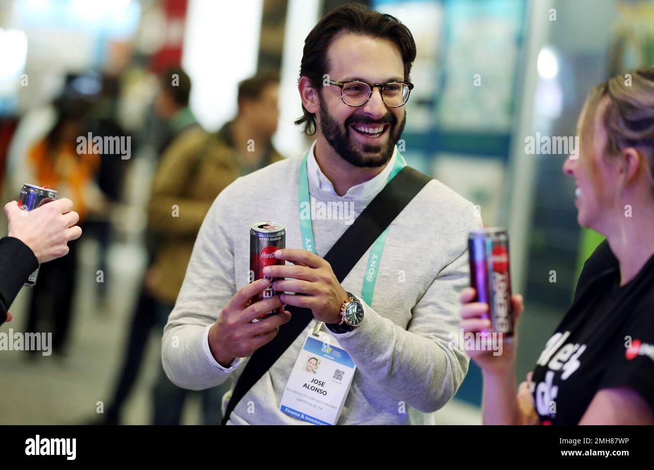 IMAGE DISTRIBUTED FOR COCA-COLA - CES 2020 attendees enjoy a first ...
