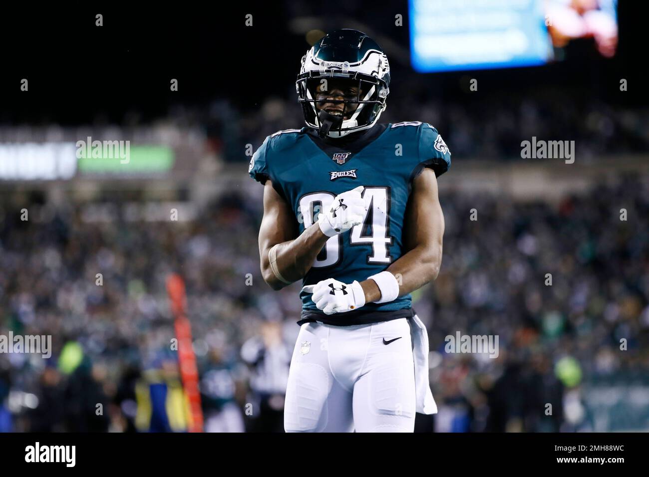 Philadelphia Eagles' Greg Ward reacts during a an NFL wild-card playoff ...