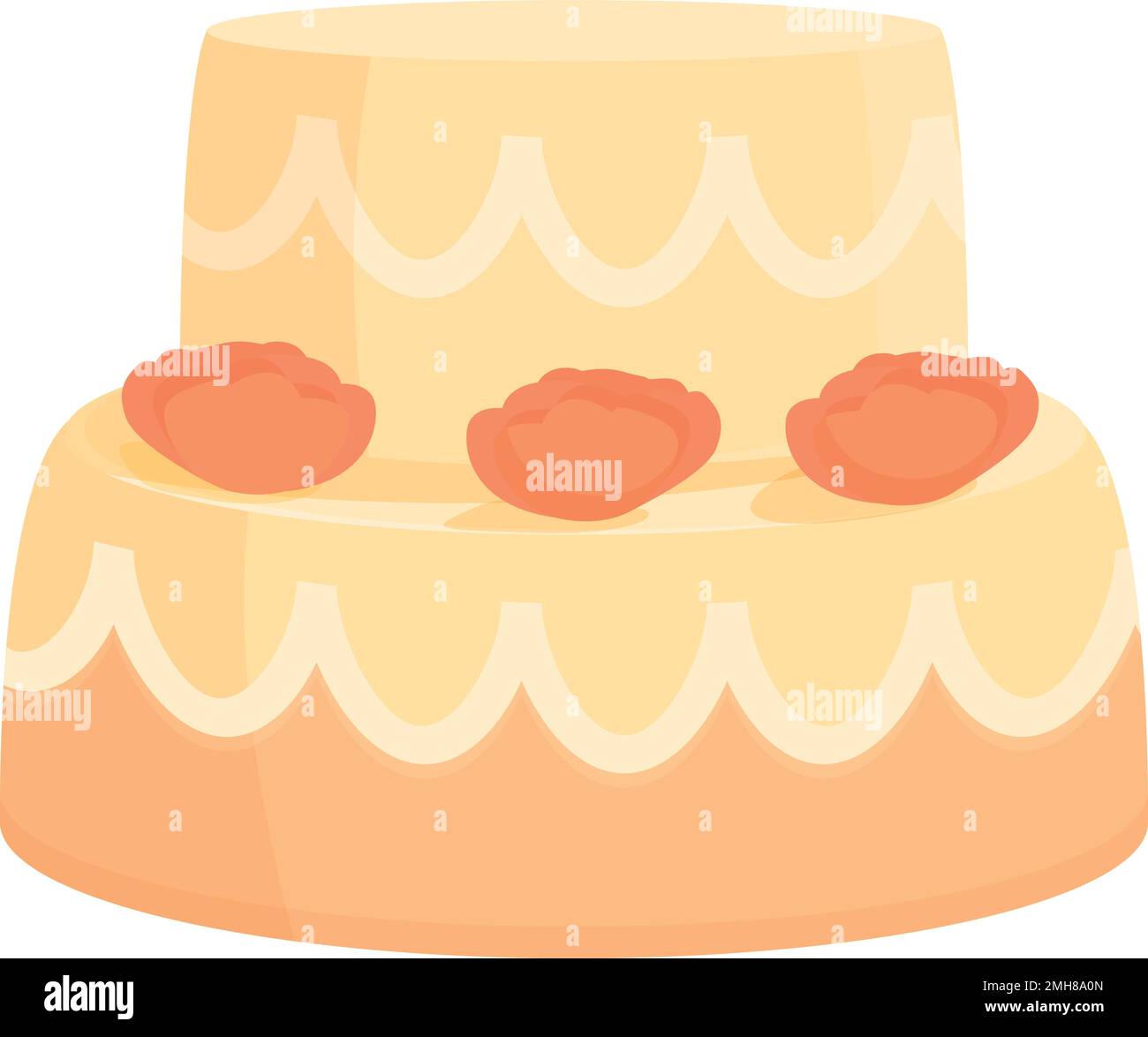 Cake icon cartoon vector. Wedding couple. Chocolate party Stock Vector ...