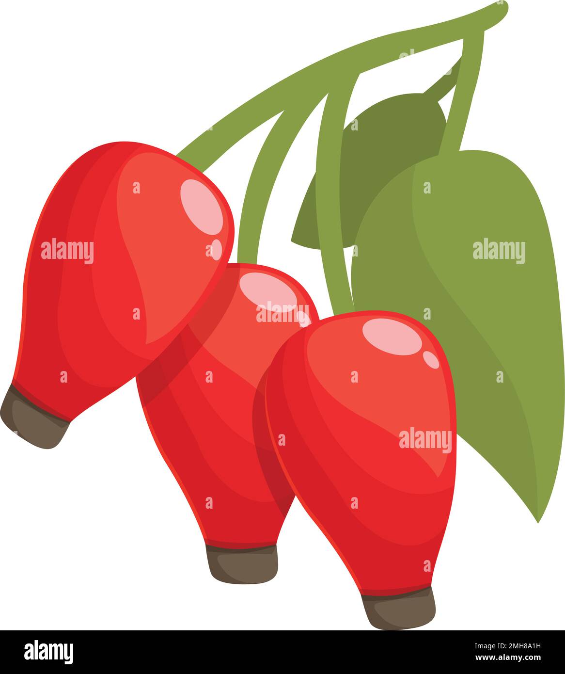 Juice roseship icon cartoon vector. Berry food. Organic vitamin Stock ...