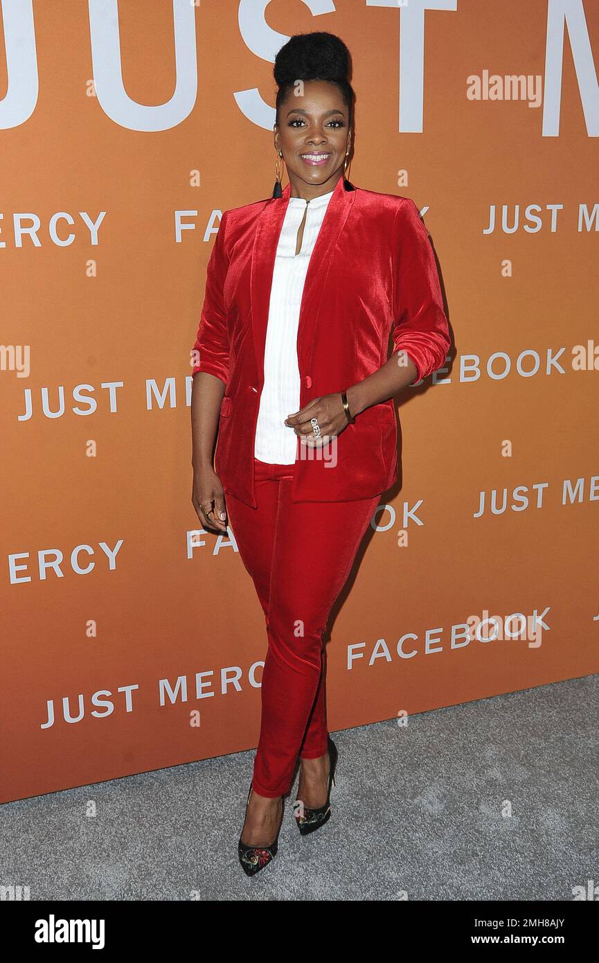 Karan Kendrick attends the LA premiere of "Just Mercy," at Cinemark ...