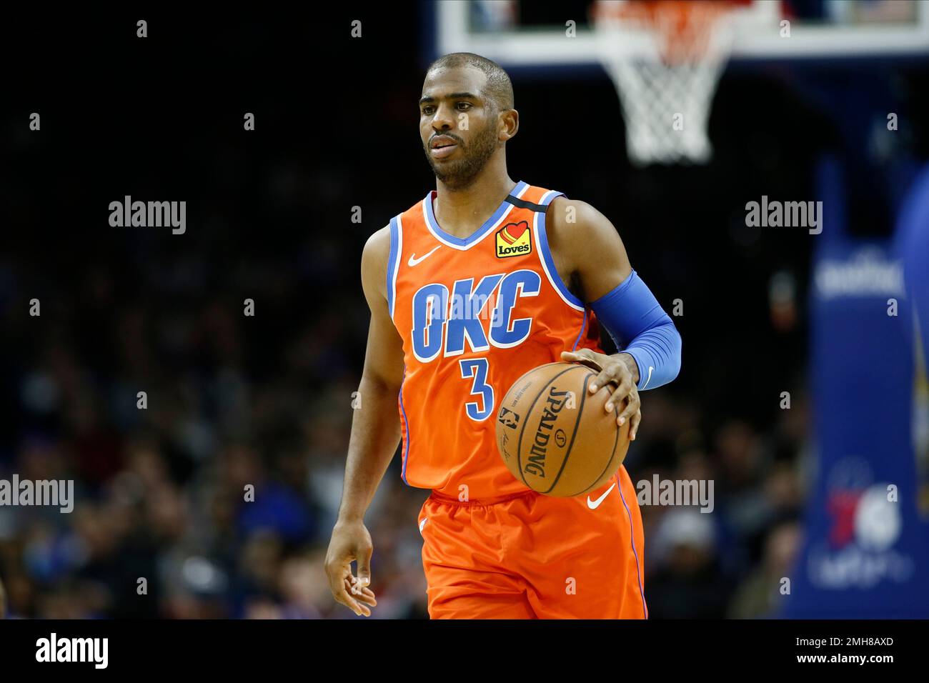 Oklahoma City Thunder's Chris Paul plays during an NBA basketball game ...