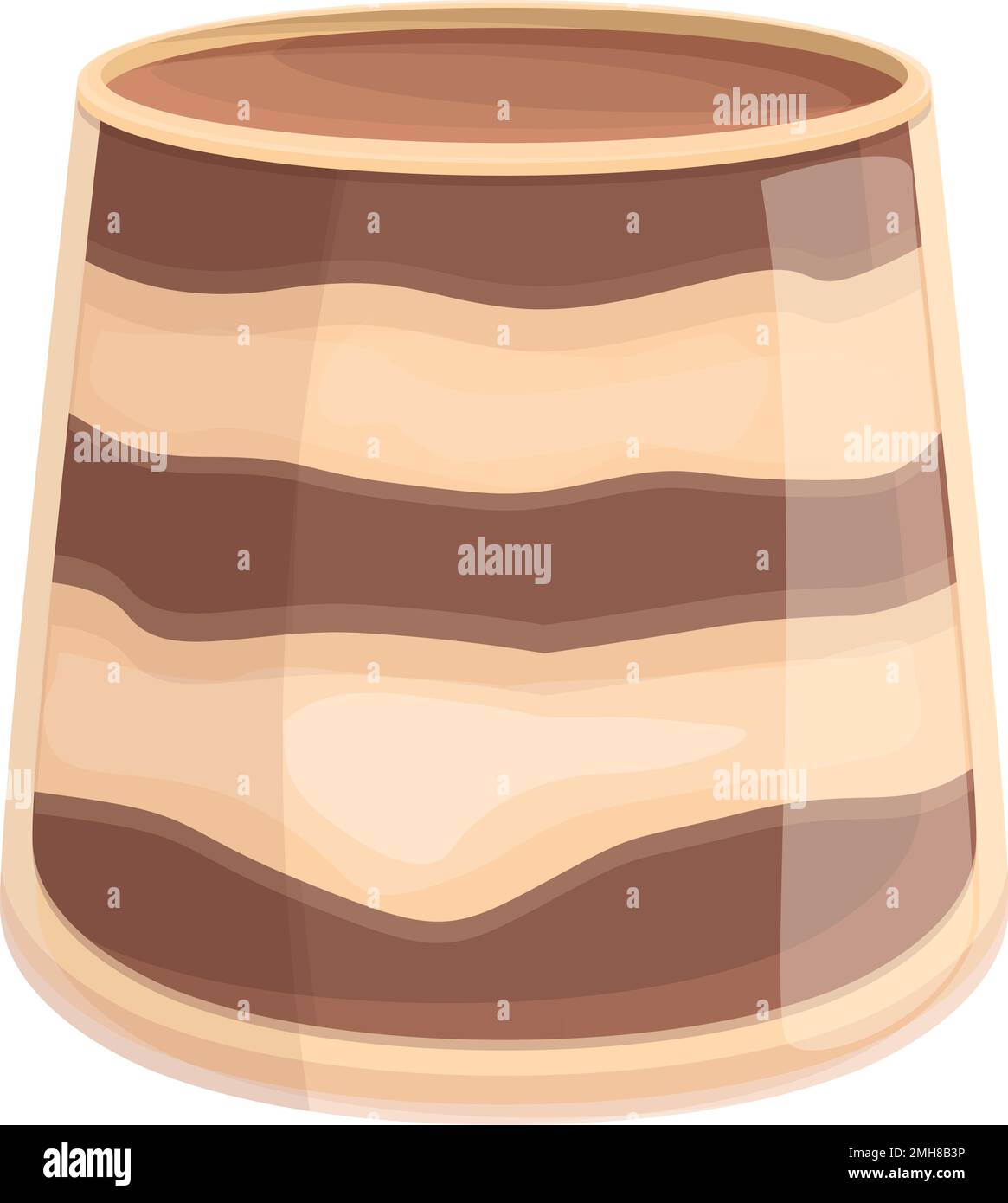 Tiramisu coffee icon cartoon vector. Cake food. Sweet cocoa Stock ...