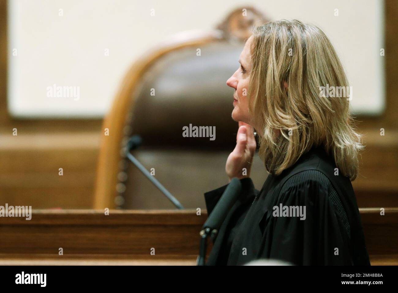 New Washington Supreme Court Chief Justice Debra Stephens is sworn in ...