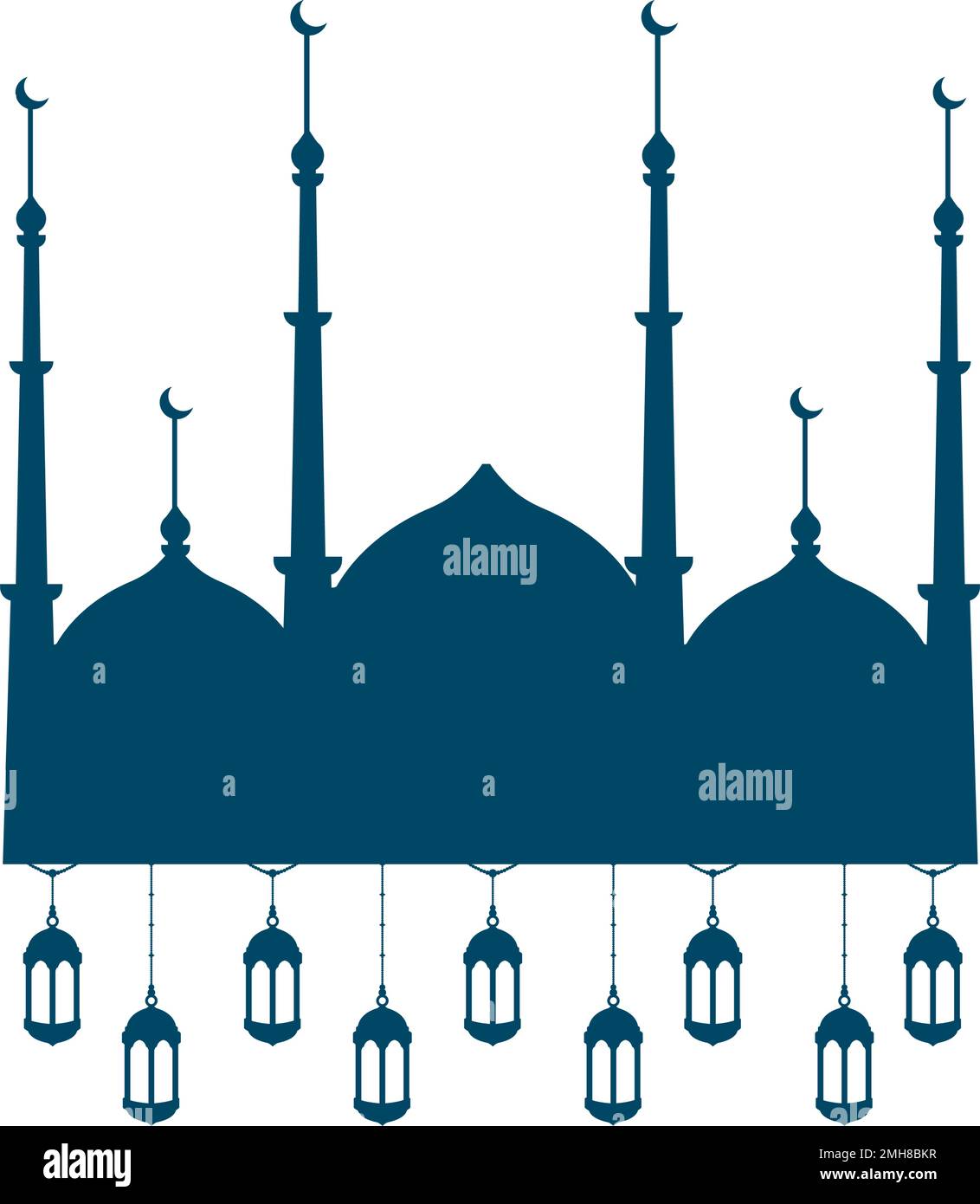 Islam blue buildings Stock Vector Images - Alamy